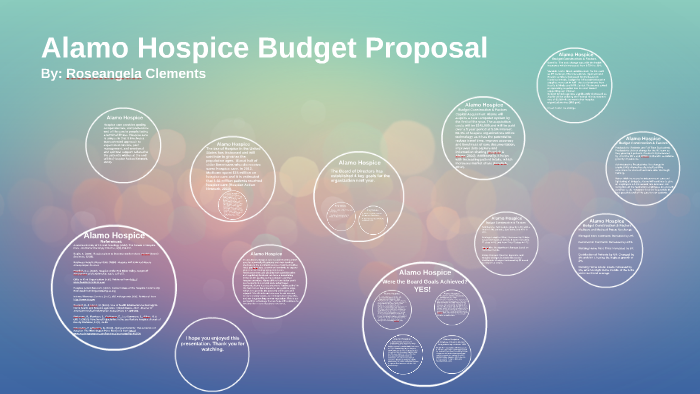 Alamo Hospice Budget Proposal by Roseangela Clements on Prezi