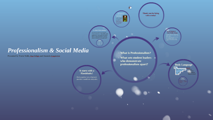 Professionalism & Social Media by on Prezi