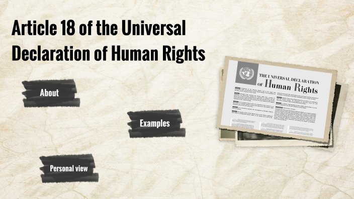 Article 18 of the Universal Declaration of Human Rights by martina ...