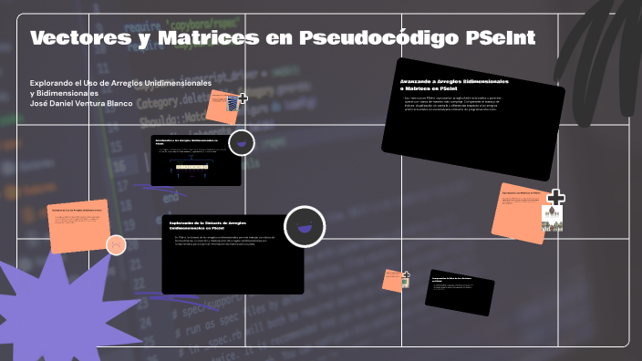 Vectores y Matrices en Pseudocódigo PSeInt by Daniel Ventura on Prezi