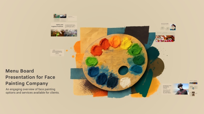 Menu Board Presentation for Face Painting Company by Emily Alba on Prezi