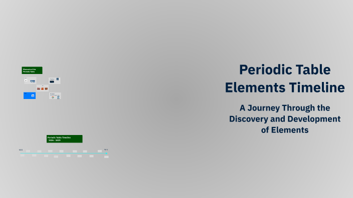 Periodic Table Elements Timeline by S277-Elijah Salas on Prezi