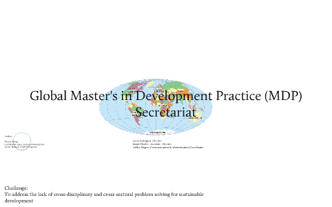 Global Master's in Development Practice (MDP) Secretariat by Lucia ...
