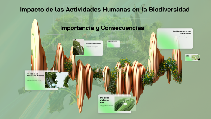 Impacto de las Actividades Humanas en la Biodiversidad by Katherin ...