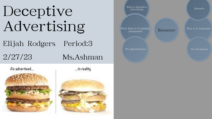 Deceptive Advertising by Elijah Rodgers on Prezi