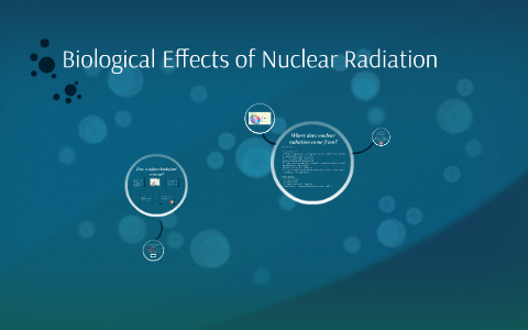 Biological Effects of Nuclear Radiation by Sarah Savariyar
