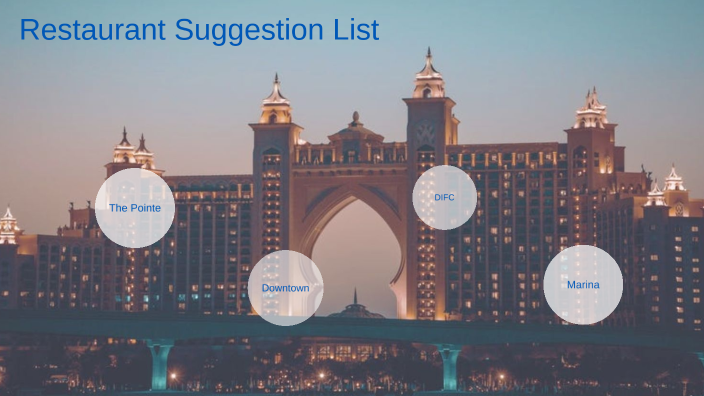 Atlantis Restaurant Suggestion List by Busra Celik on Prezi