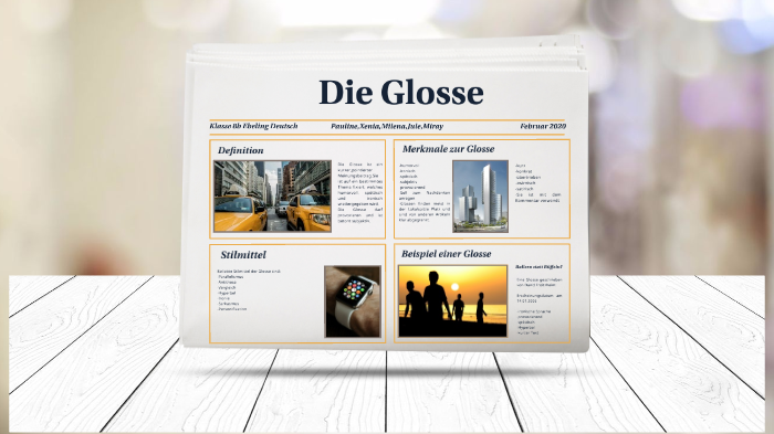 Die Glosse by Cemile Uzunay on Prezi