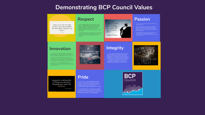 BCP Council Values by Jessica Joseph on Prezi