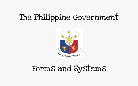 The Philippine Government: Forms and Systems by Luis Gabriel Alfonso ...