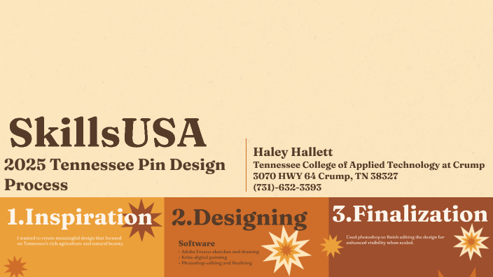 SkillsUSA Tennessee Pin Design Process by Haley Hallett on Prezi