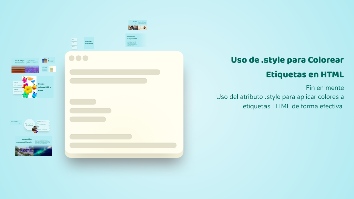 Uso de .style para Colorear Etiquetas en HTML by Tecnología Básico y ...