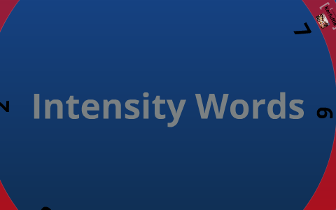 Intensity Words by Jarrod Cornejo on Prezi
