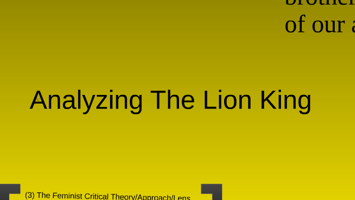 Analyzing The Lion King by Matt Christensen on Prezi