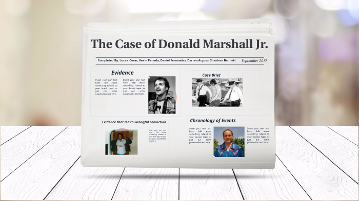 Donald Marshall Jr. by Lucas Cesar on Prezi