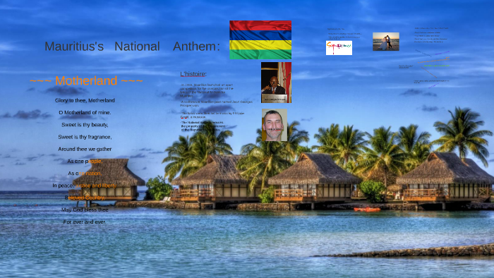 Mauritius's National Anthem Projectaaaaaaaaaaaaaaaaaaaaa by John Zhou ...