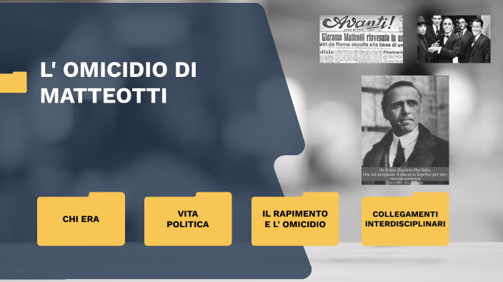 L' OMICIDIO DI MATTEOTTI by pierpaolo perino on Prezi
