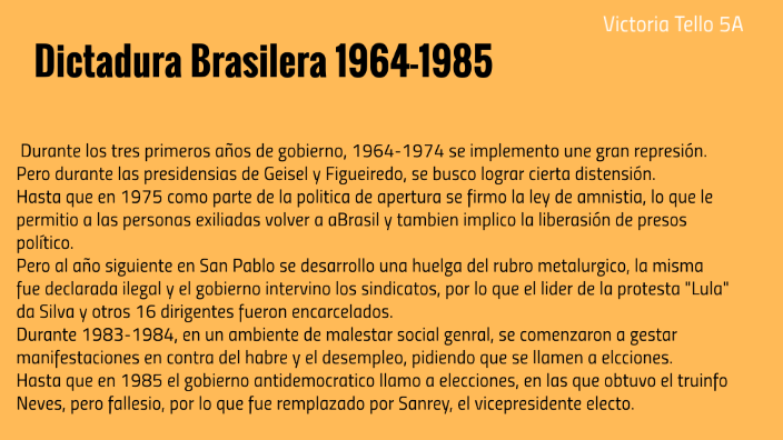 Gobiernos Militares de América Latina de la Decada del Setenta Victoria ...