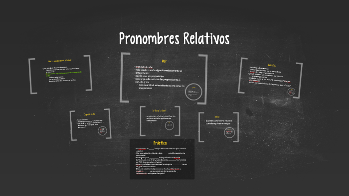 Pronombres Relativos by on Prezi
