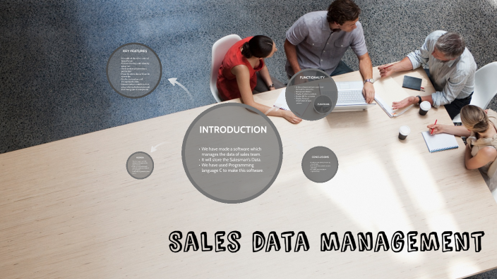 Sales data management by Pratman Jain on Prezi