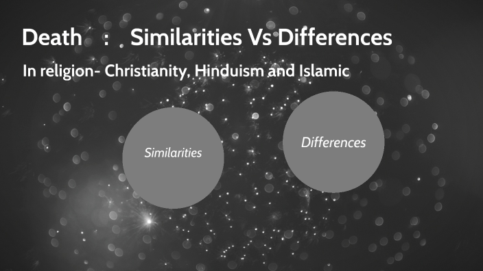 Similarities and differences about death in religion by Hannah ...