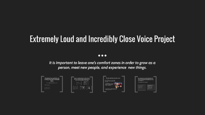 Extremely Loud and Incredibly Close Voice Project by Will Ederer on Prezi