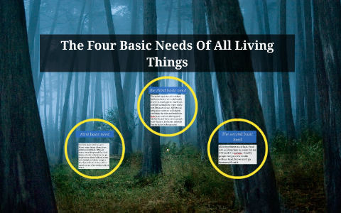 The Four Basic Needs Of All Living Things by Megan Kane on Prezi