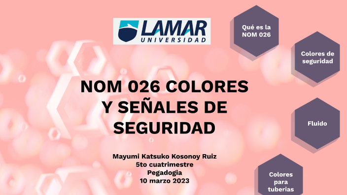 NOM 026 COLORES Y SEÑALES DE SEGURIDAD by MAYUMI KATSUKO KOSONOY RUIZ ...