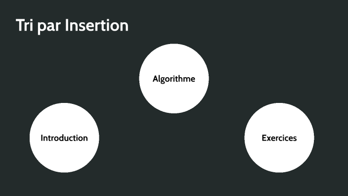 Tri par Insertion by ouss kab on Prezi