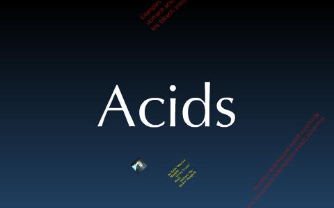 Cool Acids by Jeremy Houle on Prezi
