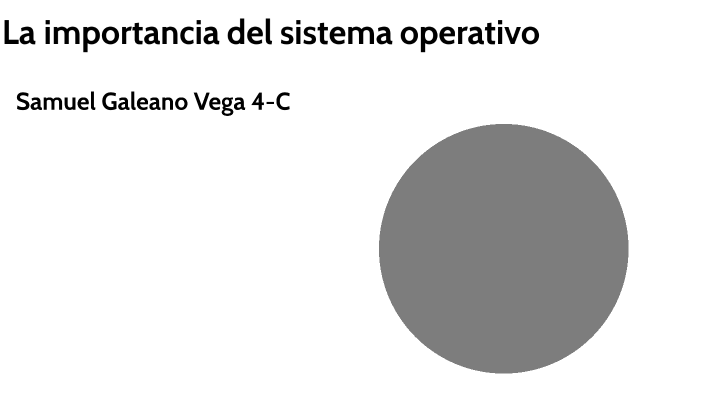 la importancia del sistema operativo by SAMUEL GALEANO VEGA on Prezi