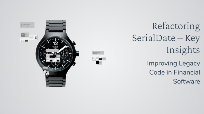 Refactoring SerialDate – Key Insights by Harsh Pathak on Prezi