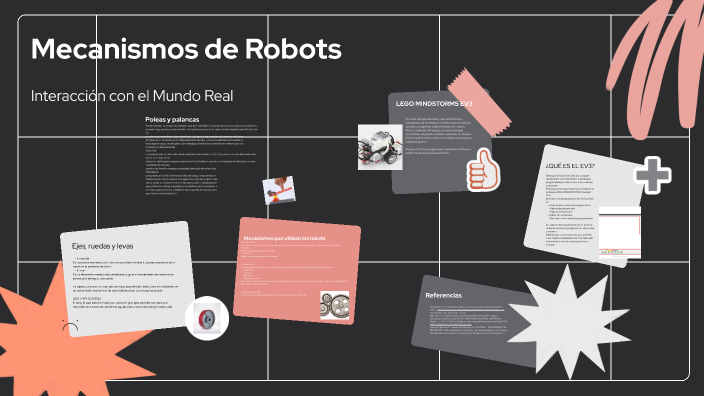 Tarea 1: 3.1 Mecanismos que utilizan los Robots / 3.2 Interacción del EV3 con el mundo real by ...