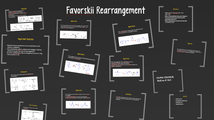Favorskii rearrangement by Huma Younus on Prezi