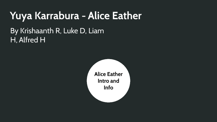 Alice Eather by Liam Hall on Prezi