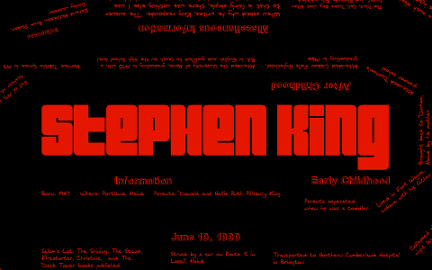 Stephen King by Spencer Hallenbeck on Prezi