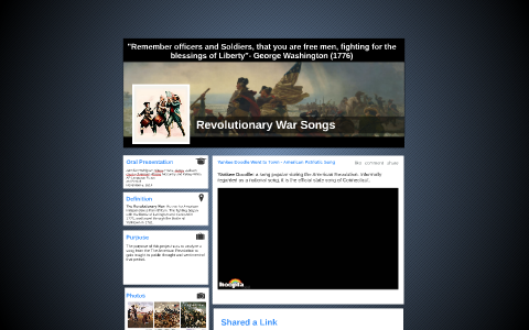 Revolutionary War Songs by Jennifer Rodriguez on Prezi