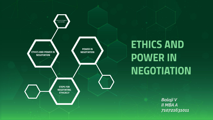 Ethics and power in negotiation by Chriswin Jenish K on Prezi