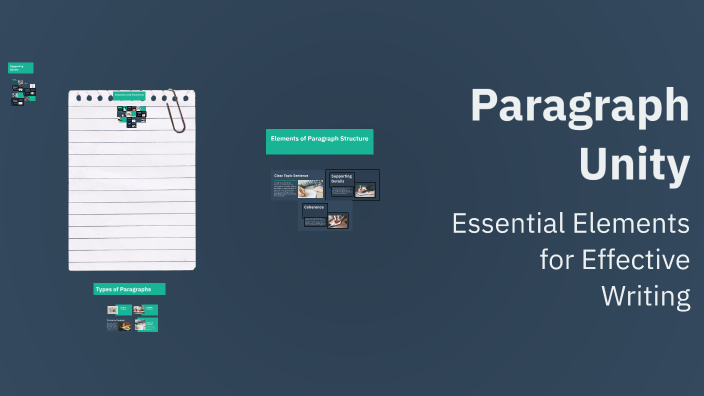 Paragraph Unity by Jayson Rubio on Prezi