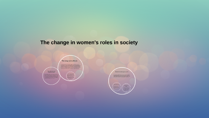 The change in women's roles in society by David Cai on Prezi