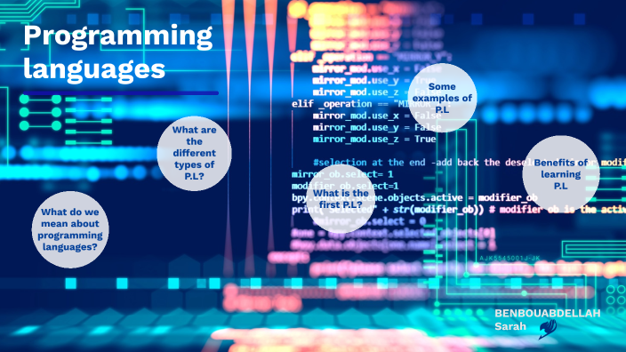 Programming by sarah benbouabdellah on Prezi