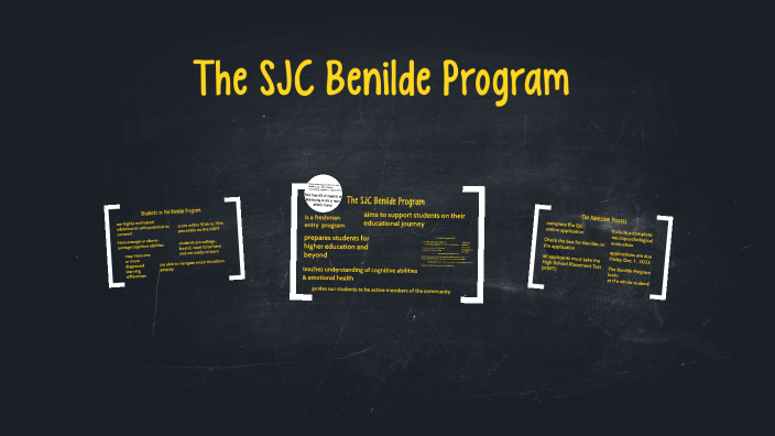 Benilde Program Presentation by Josephine Galliher on Prezi