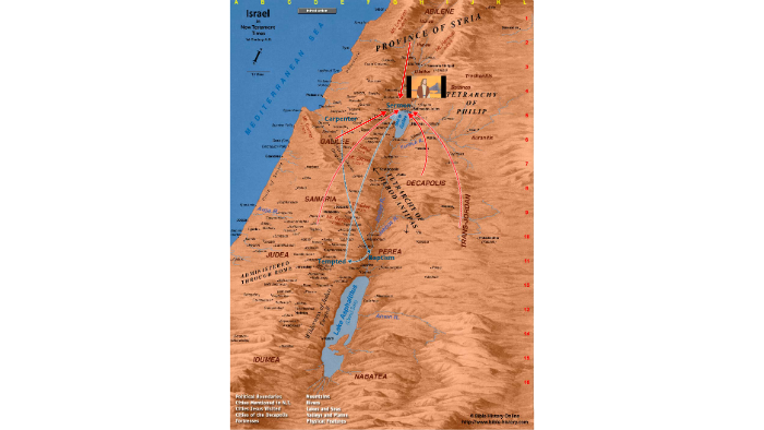 Jesus' Early Ministry Map by Corey Carey on Prezi