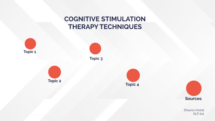 Cognitive Stimulation Therapy Techniques by Shauna Vestal on Prezi