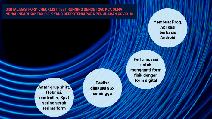 DIGITALISASI FORM CHECKLIST TEST RUNNING GENSET 250 KVA GUNA ...