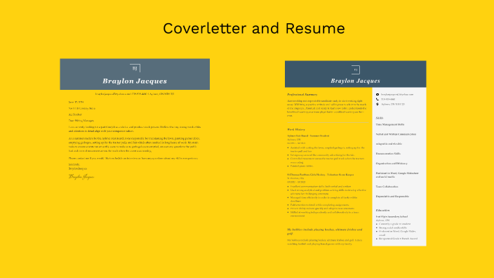 Portfolio Presentation by Shannon Jacques on Prezi
