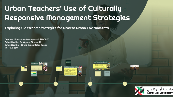 Urban Teachers’ Use of Culturally Responsive Management Strategies: An ...