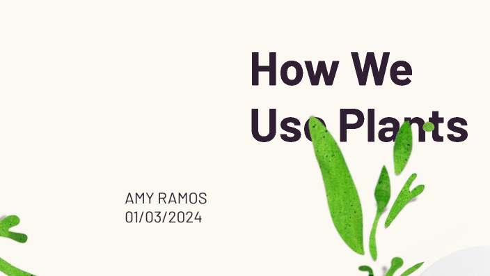 How we use plants by Amy Ramos on Prezi