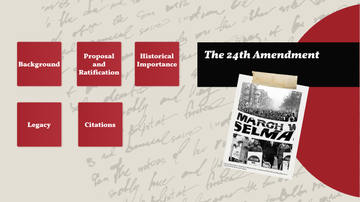 24th Amendment by Zachary Brown on Prezi