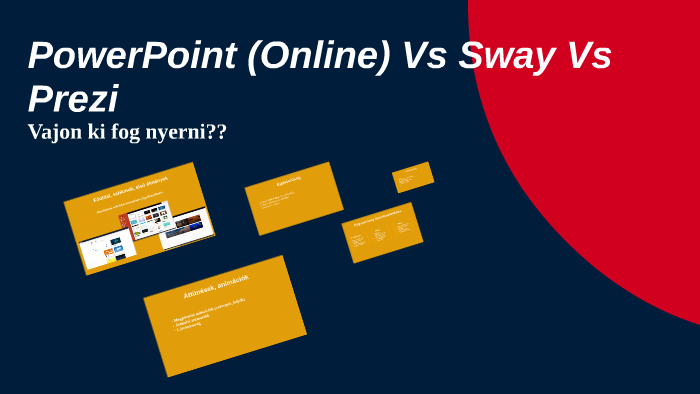 PowerPoint (Online) Vs Sway Vs Prezi by marci Veszter on Prezi